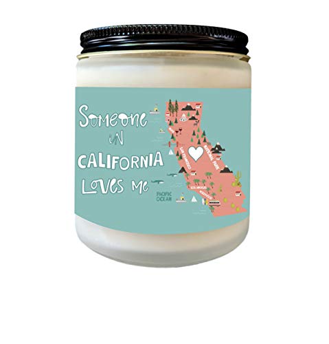 California Love Someone from California Loves Me Long Distance Gift Heart in California Gift