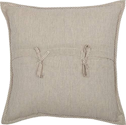 Piper Classics Mill Creek Patchwork Throw Pillow Cover, 20" x 20", Modern Farmhouse Style Accent Pillow, Country Patchwork Quilted, Grain Sack Stripe, Ticking & Plaid Fabrics, 100% Cotton …