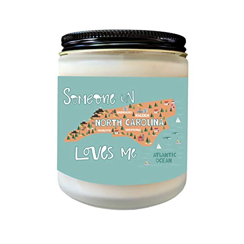 North Carolina Love Someone from North Carolina Loves Me Long Distance Gift LDR Gift Miss You Gift
