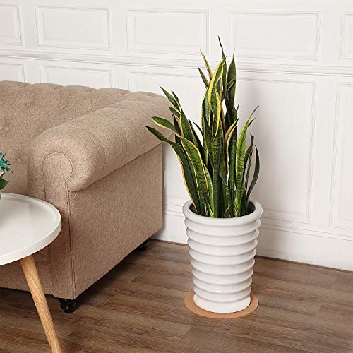 Boao 2 Packs Cork Coaster Round Cork Mat Trivet for Plant 12 Inch Soft Corkboard Mat Absorbent Planter Saucers for Kitchen Hot Pads, Pots, Pans, and Kettles and DIY Crafts Supplies