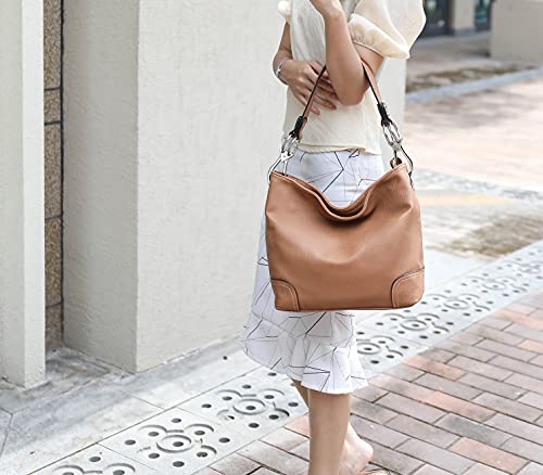 MKF Hobo Purses for Women – Soft PU Leather Handbag Slouchy Womens Hobo Shoulder bag – Fashion Top Handle Pocketbook Black