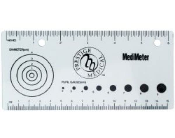 MediMeter 892130-EA Medical Plastic Ruler Clear
