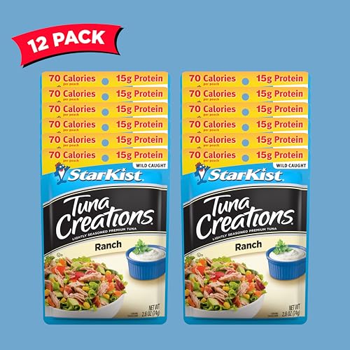 StarKist Tuna Creations Ranch, 2.6 oz pouch (Pack of 12) (Packaging May Vary)