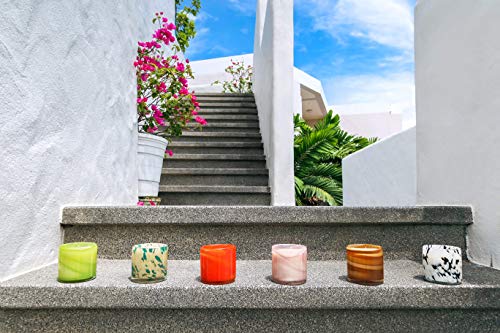 Lapule Luxury Wood Scented Candle in Handblown Decorative Glass Jar | Long Burning Aromatherapy Soy Wax Candles with Natural Fragrance Essential Oils | for Men Gifts | Home and Bath Decor