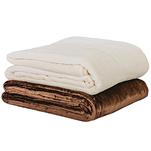 EARTHLITE Premium Fleece Blanket β Extra Soft Brushed Micro-Fleece, Reversible, Machine-Washable, Massage Table Blanket/Bed Blanket (60" x 90"), Cream