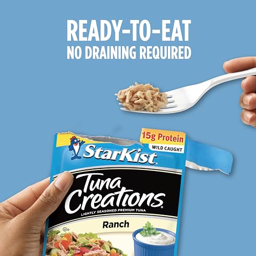 StarKist Tuna Creations Ranch, 2.6 oz pouch (Pack of 12) (Packaging May Vary)