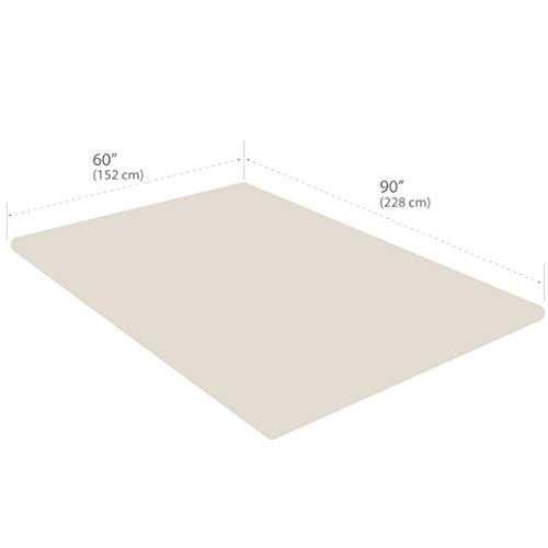 EARTHLITE Premium Fleece Blanket β Extra Soft Brushed Micro-Fleece, Reversible, Machine-Washable, Massage Table Blanket/Bed Blanket (60" x 90"), Cream