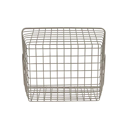 Spectrum Diversified Teardrop Small Wire Basket, Steel Versatile Storage & Organization Utility Tote, Cube Storage Bin for Home Organization