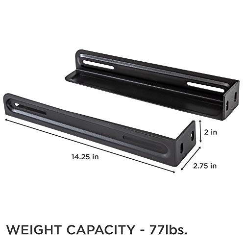Ivation Universal Wall-Mounted Microwave Brackets