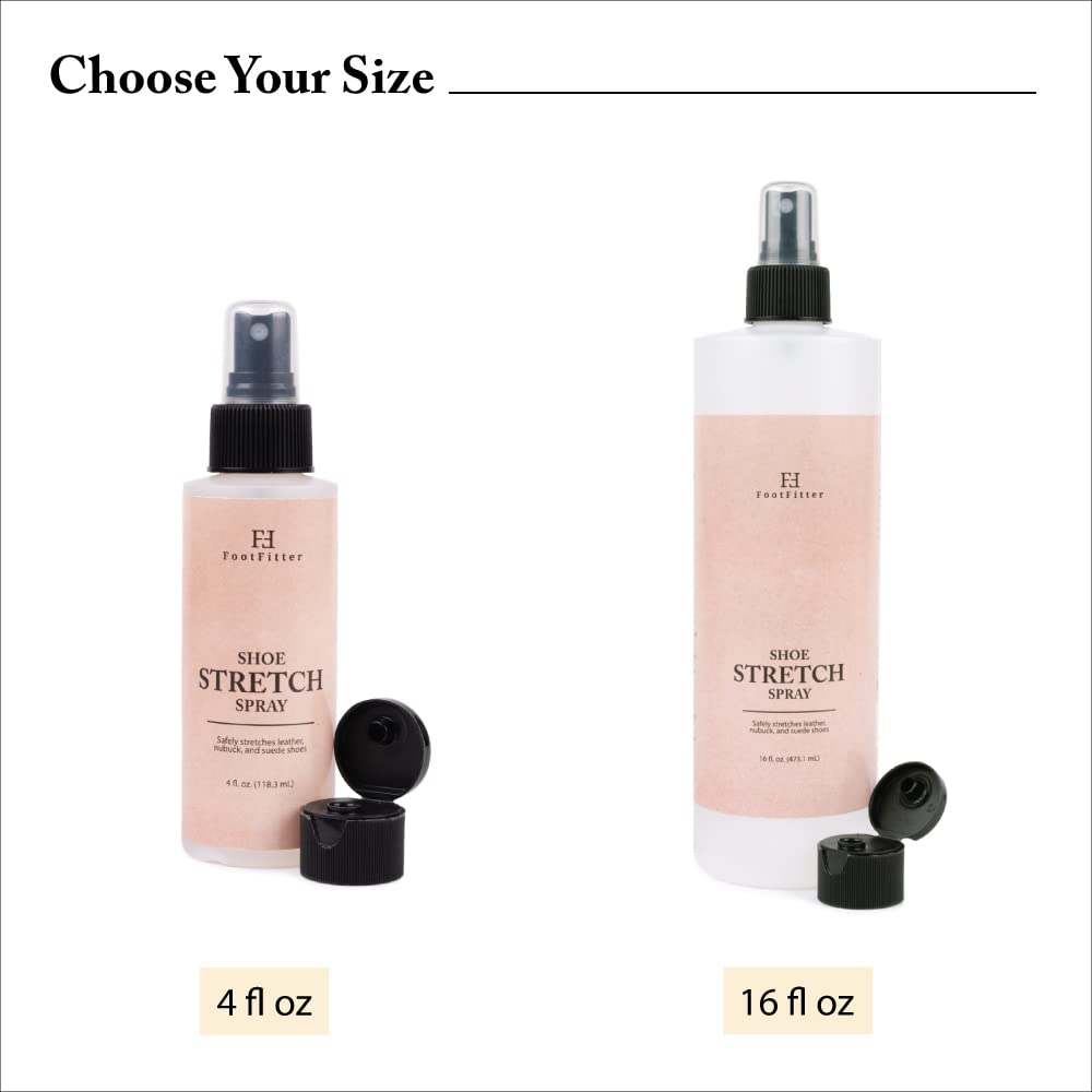 FootFitter Professional Shoe & Boot Stretch Spray - Stretching Spray for Leather, Suede & Nubuck Footwear - MADE IN USA (16 fl. oz.)