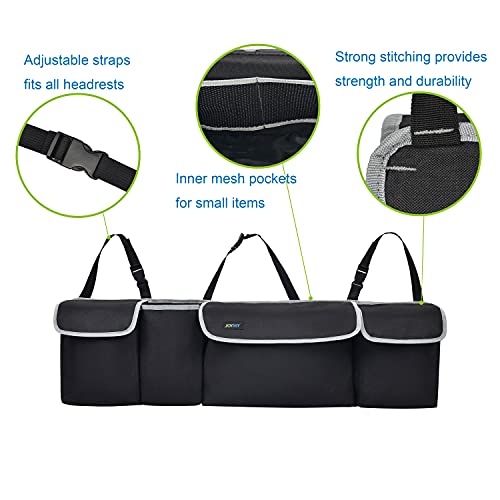 JOYSKY Car Trunk Organizer, Hanging Seat Back Storage Organizer with Large Pockets, Space-saving Backseat Car Organizer