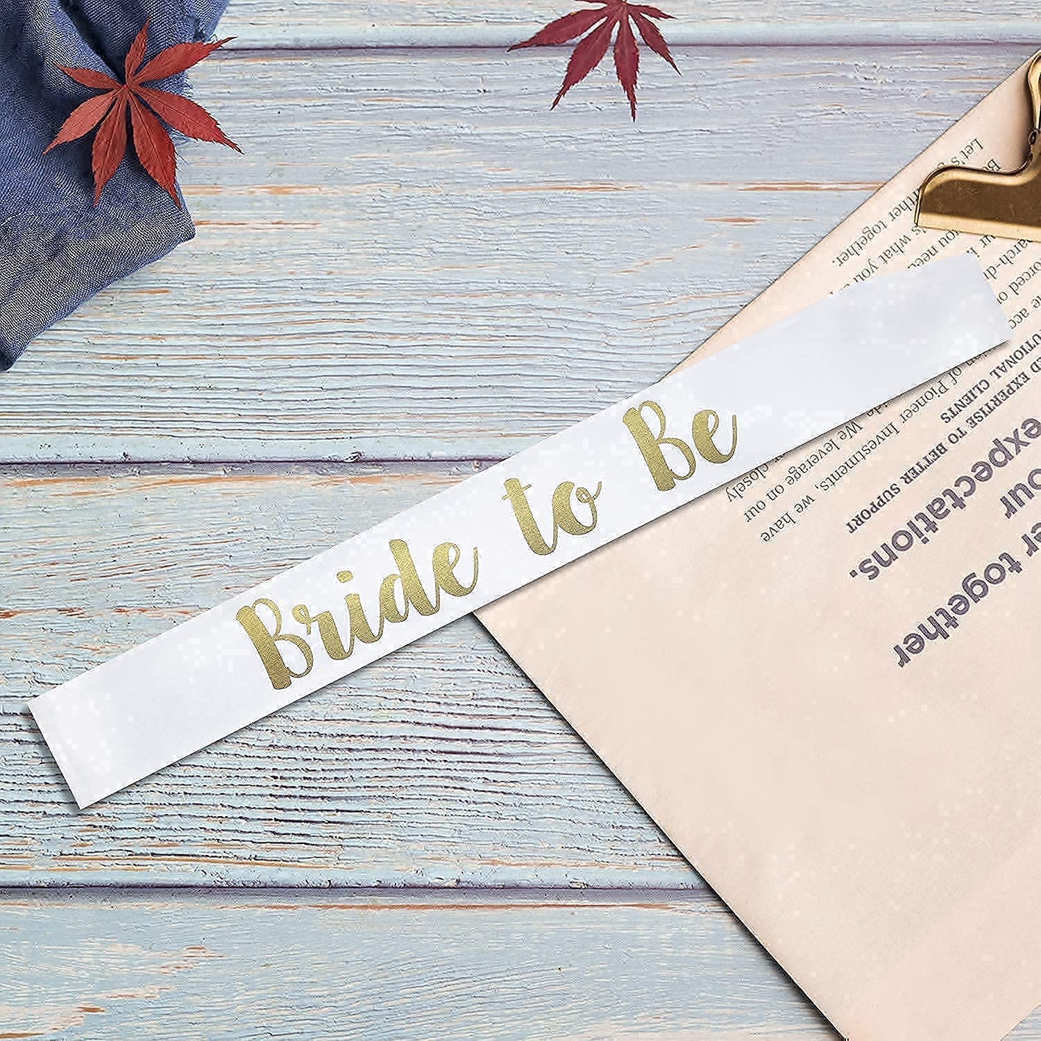 OULANAO YZDING 12 Pcs Bride To Be Sash Bachelorette Party Decorations- Unique Bride And Bridesmaid Sashes For Bachelorette party (Black, Gold letters)