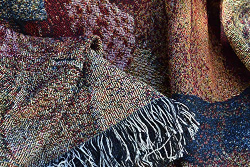 Tache Meanwhile in The West Cute Western Cowboy Teddy Bear Woven Tapestry Throw Blanket, 50" x 60"