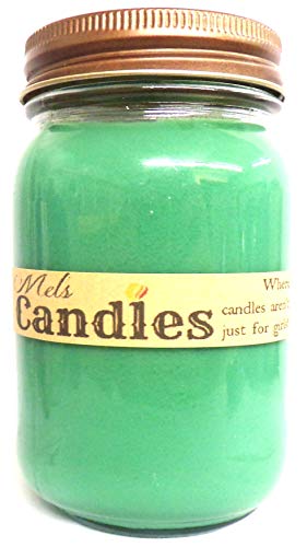 Cow Pie - 16 Ounce Country Jar 100% Hand Made Soy Candle -Smells Like Fresh Cut Grass