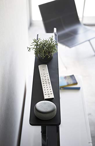Yamazaki Home Smart VESA-Compliant TV Shelf floating shelves, One Size, Black