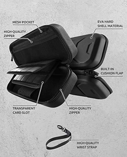 Mumba Carrying Case for Nintendo Switch OLED & Nintendo Switch, [Plus Version] Portable Protective Travel Carry handbag Pouch for Blade/Battle Case [Large Capacity] (Black)