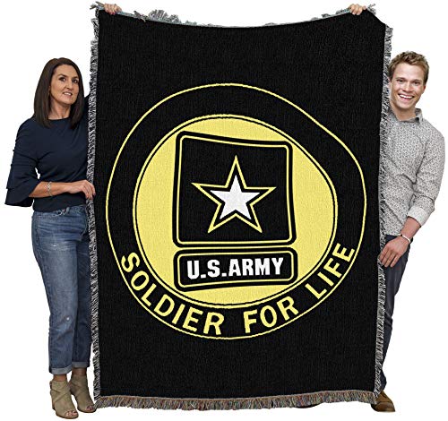 Pure Country Weavers US Army - Star Logo - Soldier for Life Blanket - Gift Military Tapestry Throw Woven from Cotton - Made in The USA (72x54)
