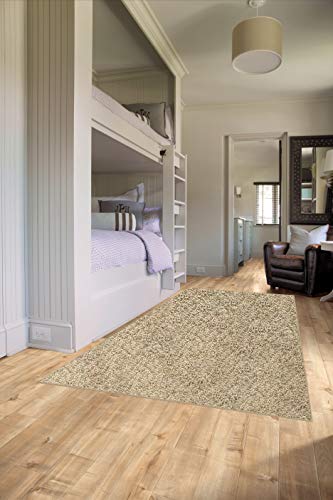 12'x14' - Speckled Saw Dust ECONOMICAL Solutions Collection | Custom Carpet Area Rugs & Runners - 25 Oz. Soft Textured 100% PureColor BCF Polyester. FHA Approved-CRI Green Label-Made in U.S.A.