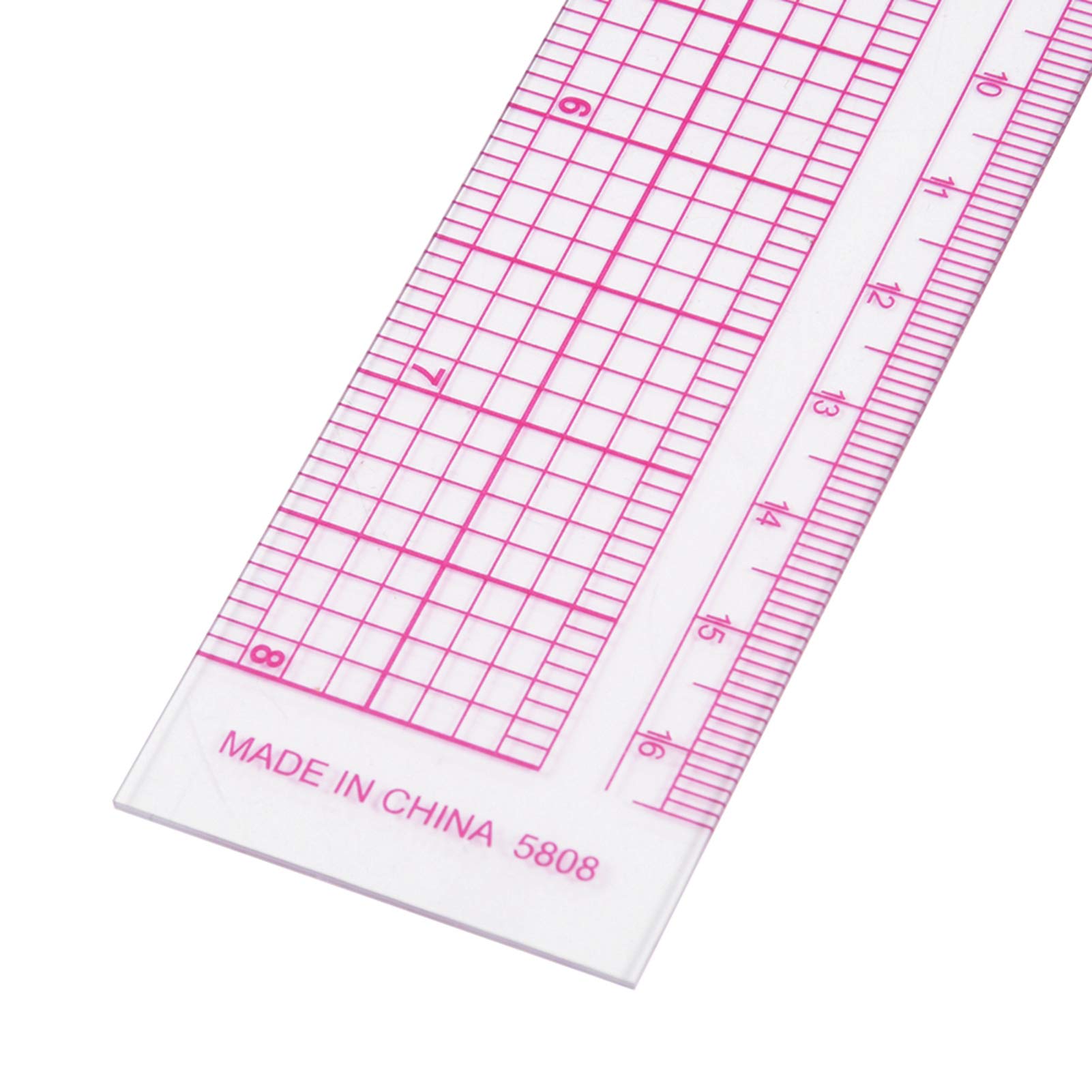 TOPINCN Plastic Sewing Ruler L Curve Ruler Sewing Measure Tailor Ruler Clear Sewing Ruler for Tailor Craft Tool Drawing Measuring Supplies (5808)