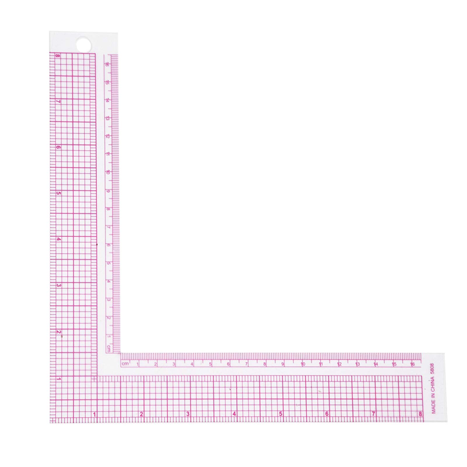 TOPINCN Plastic Sewing Ruler L Curve Ruler Sewing Measure Tailor Ruler Clear Sewing Ruler for Tailor Craft Tool Drawing Measuring Supplies (5808)