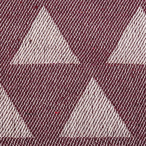 DII Mid-Century Modern Decorative Triangle Woven Throw, 50x60, BlackBerry