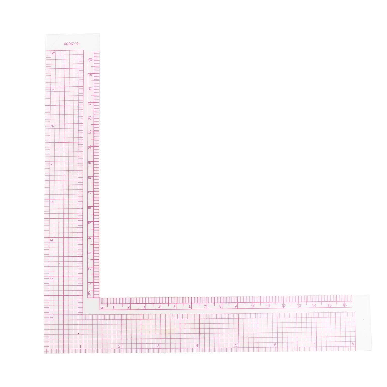 TOPINCN Plastic Sewing Ruler L Curve Ruler Sewing Measure Tailor Ruler Clear Sewing Ruler for Tailor Craft Tool Drawing Measuring Supplies (5808)