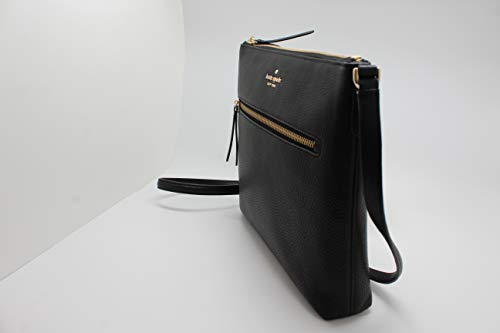 Kate Spade New York Jackson Top Zip Crossbody Leather Purse in Black