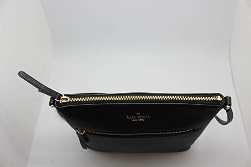 Kate Spade New York Jackson Top Zip Crossbody Leather Purse in Black