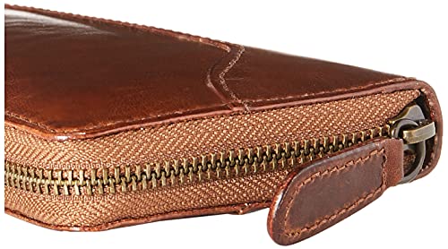 Frye womens Melissa Zip Wallet, Cognac, One Size US