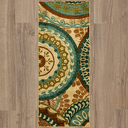 Mohawk Home Forest Suzani Area Rugs, 2 ft x 5 ft, Multi Color