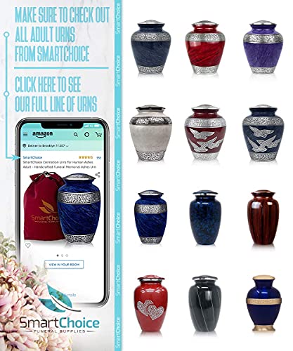 SmartChoice Urn for Human Ashes Adult Memorial urn Funeral Cremation Urns Large Burial Urns for Ashes (Adult Cremation Urn)