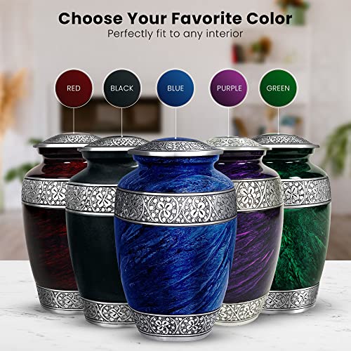 SmartChoice Urn for Human Ashes Adult Memorial urn Funeral Cremation Urns Large Burial Urns for Ashes (Adult Cremation Urn)