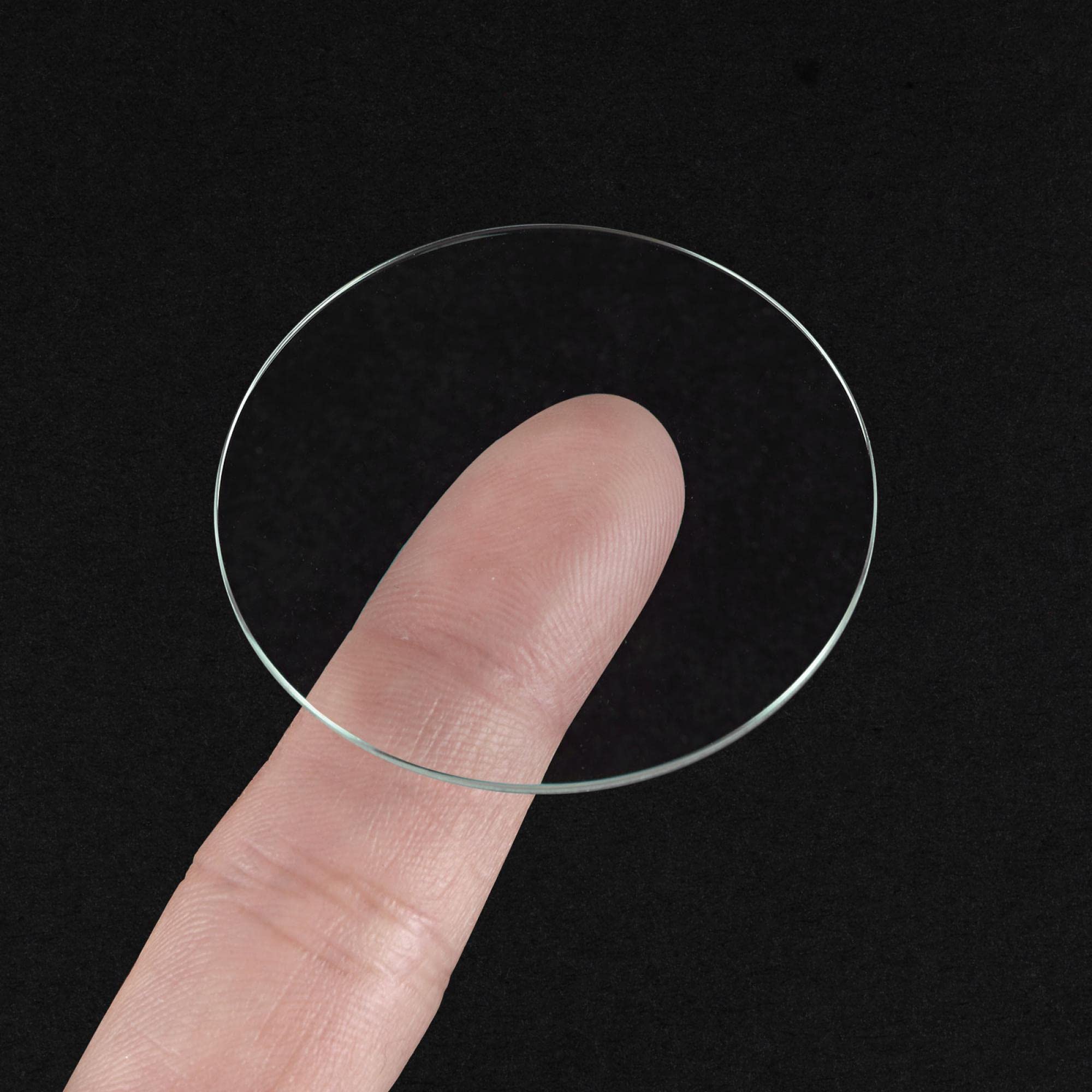 uxcell 8 Pack 40mm Dia. Watch Glass Crystal Lens, Single Dome Round 1.5mm Edge Thickness for Watchmaker Repair Clear