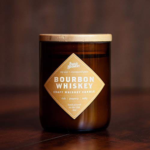 Bourbon Whiskey Brew Candle - Whiskey Gift, Guy Gift, Father's Day Gift - Scotch, Bourbon, Whisky, Man Cave Beer Bottle CandleMADE in USA…
