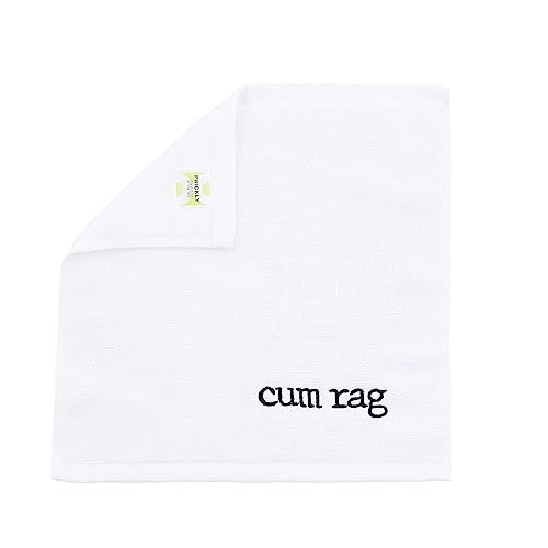 Embroidered Cum Rag Towel - Naughty Adult Humor Gift for Bachelorette and Bachelor Parties