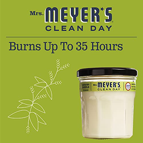 Mrs. Meyer's Clean Day Soy Candle, Lemon Verbena, 7.2-Ounce Jars (Pack of 6)
