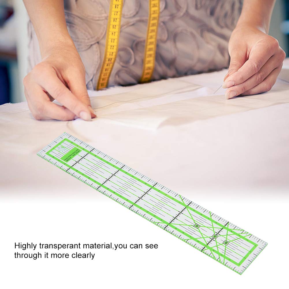 Plastic Sewing Ruler, Sewing Measure Tailor Ruler, Quilting Ruler Cutting Ruler, Clear Sewing Ruler for Professional Tailor Craft Tool, Garment Pattern Dress Sewing Measuring Supplies