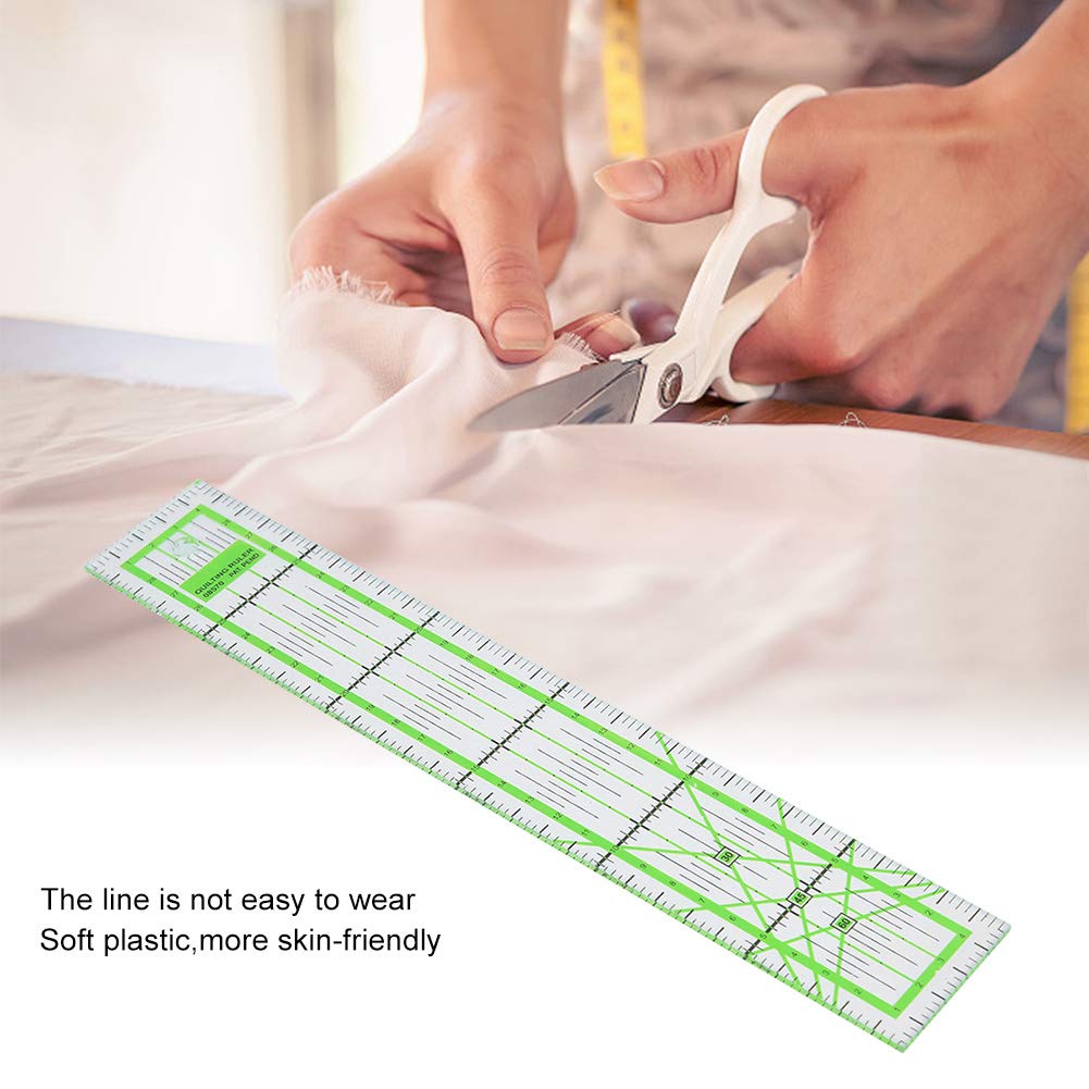 Plastic Sewing Ruler, Sewing Measure Tailor Ruler, Quilting Ruler Cutting Ruler, Clear Sewing Ruler for Professional Tailor Craft Tool, Garment Pattern Dress Sewing Measuring Supplies