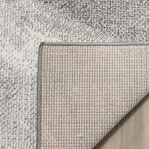 SAFAVIEH Glacier Collection 6'7" Square Grey/Multi GLA127C Modern Abstract Non-Shedding Living Room Bedroom Dining Home Office Area Rug