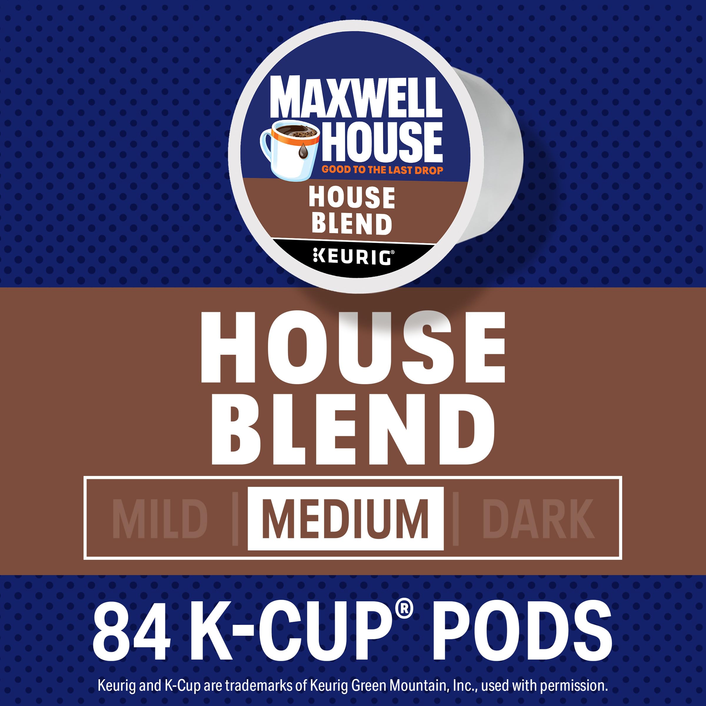 Maxwell House House Blend Medium Roast K-Cup Coffee Pods (84 Pods)