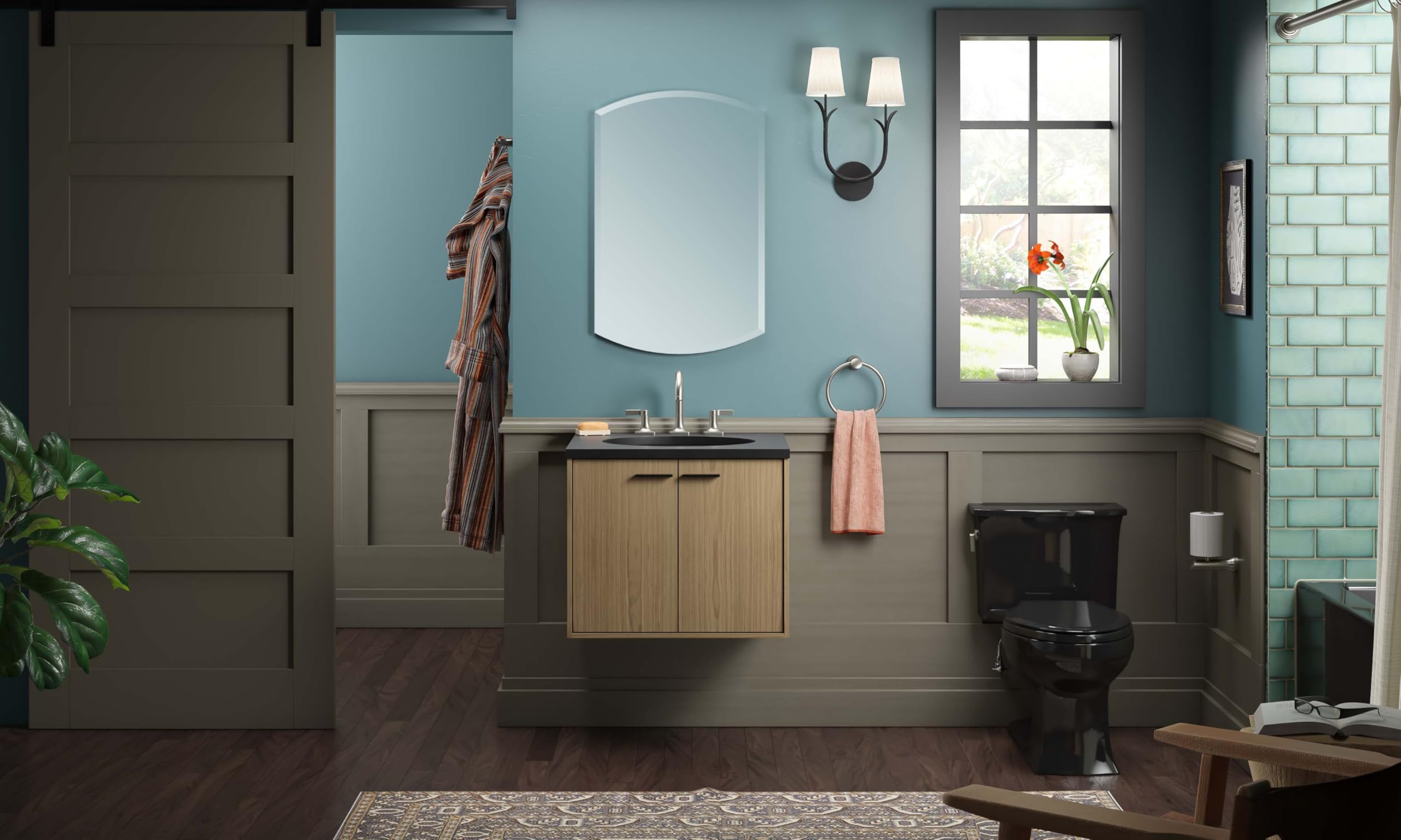 Archer® 20" W x 31" H Aluminum Single-Door Medicine cabinet, Beveled edges