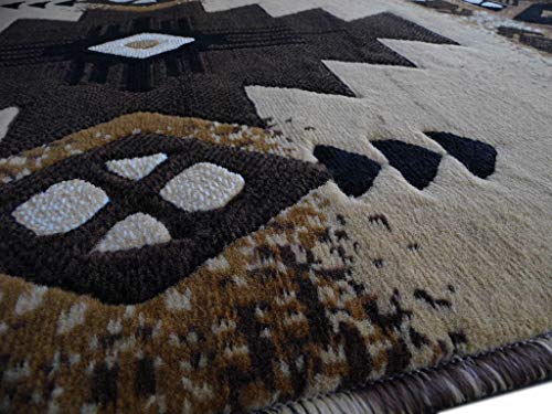 South West Native American Area Rug 5 Feet X 7 Feet Berber Design C318