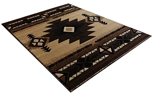 South West Native American Area Rug 5 Feet X 7 Feet Berber Design C318