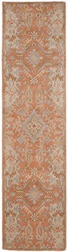 SAFAVIEH Wyndham Collection 2'3" x 15' Terracotta WYD203A Handmade Modern Premium Wool Runner Rug