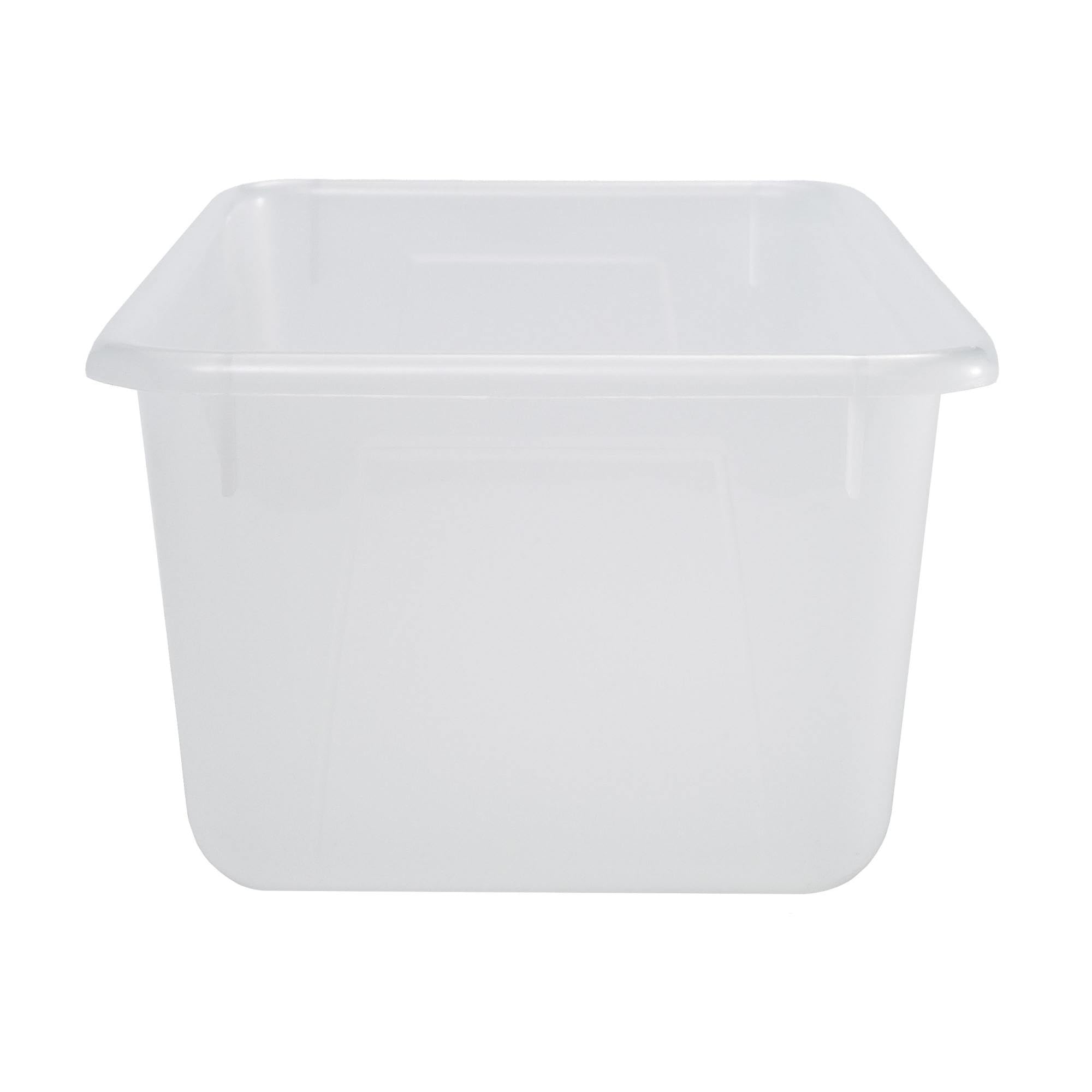 School Smart Tote Tray, 12 x 8 x 5 Inches, Translucent