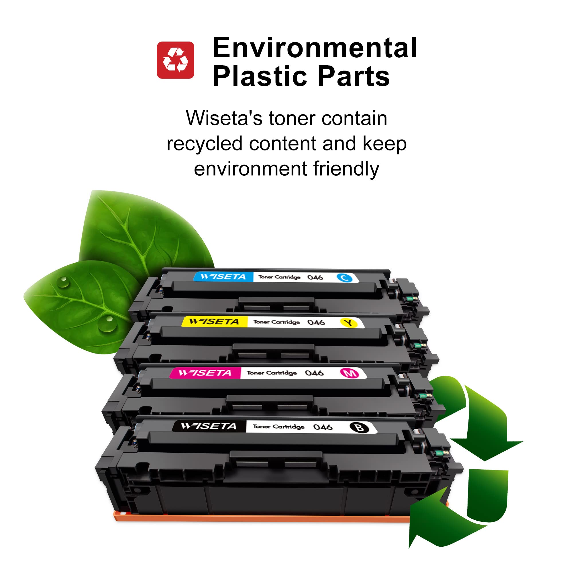 046 Toner MF733Cdw Toner Compatible Toner Cartridge Replacement for Canon 046 Toner Cartridge 046H CRG-046 for Color ImageCLASS MF733Cdw MF731Cdw MF735Cdw LBP654Cdw Printer (Black Cyan Magenta Yellow)