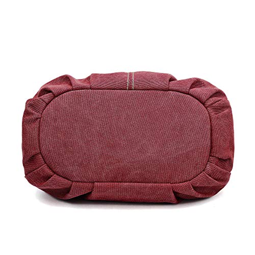 z-joyee Women's Ladies Casual Vintage Hobo Canvas Daily Purse Top Handle Shoulder Tote Shopper Handbag Satchel Bag