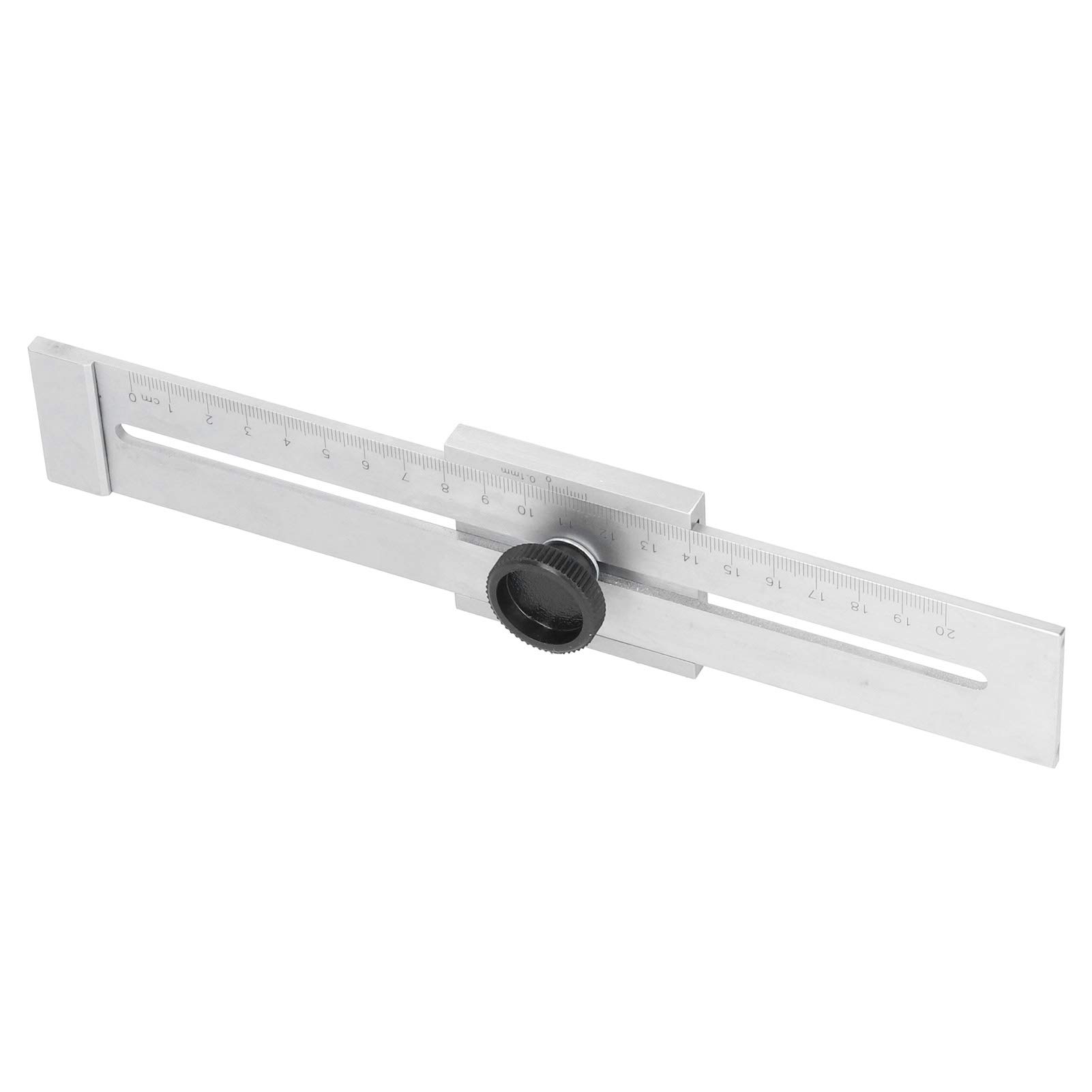 Woodworking Parallel Ruler, Sliding Line Ruler, Clear Scale Mechanical for Measuring Marking Processing (200mm)