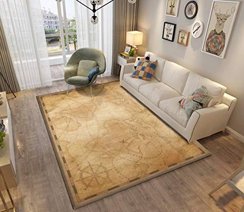Home Area Runner Rug Pad Old World map Thickened Non Slip Mats Doormat Entry Rug Floor Carpet for Living Room Indoor Outdoor Throw Rugs