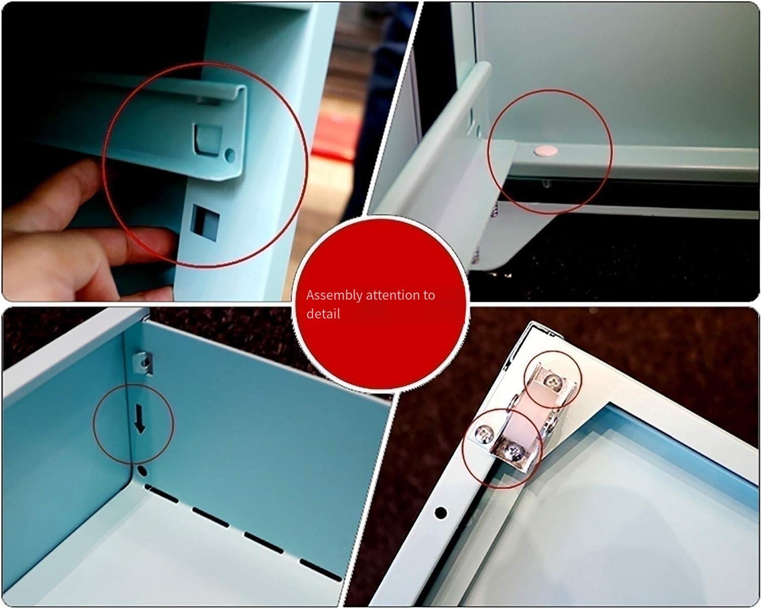 5 Drawers Mobile Storage Cabinet File Cabinet,Small Rolling Vertical File Cabinet,Vertical Filling Cabinet on Wheels,Metal Mobile File Cabinet with Lock Casters, Under Desk Metal Locker Cabinet, Red